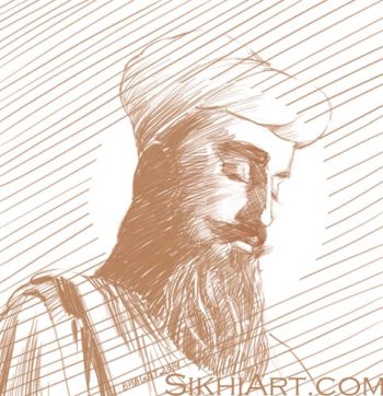 Beautiful Sikh Art by Bhagat Singh - SikhiArt.com